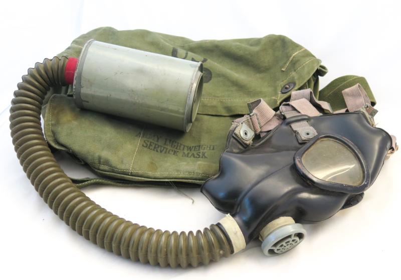 Dragoon Militaria | WW2 US army lightweight service gas mask M3-10-6