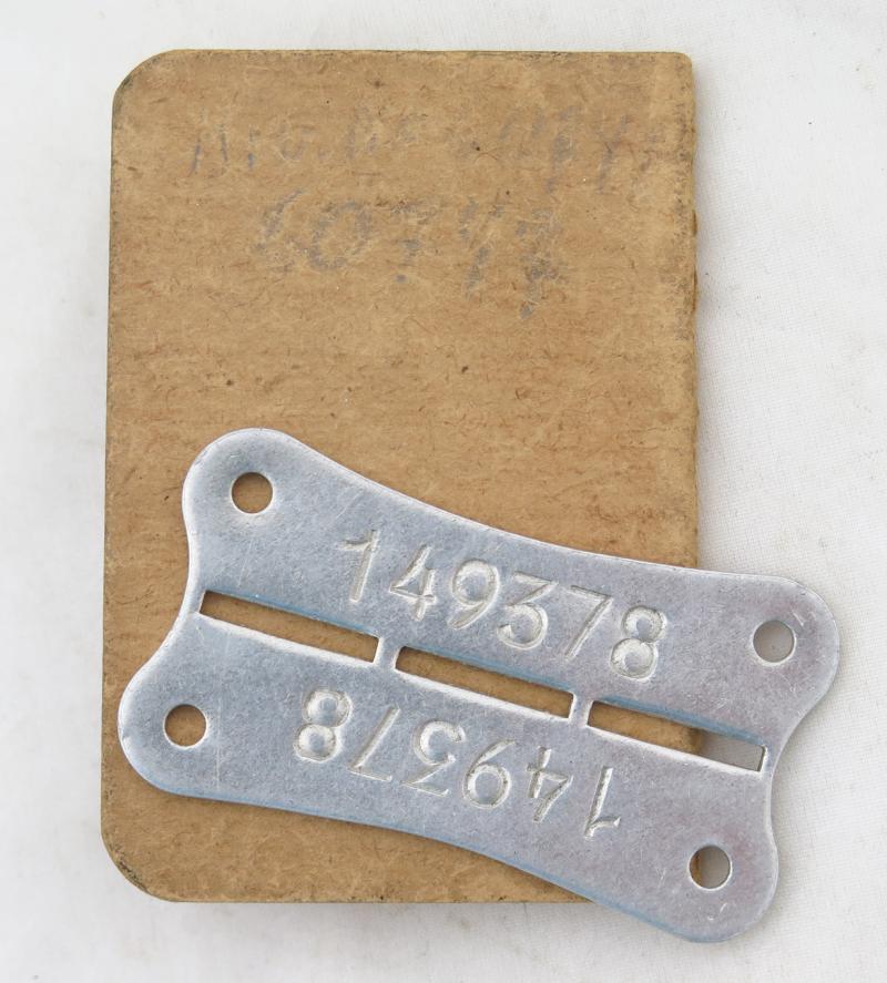 Dragoon Militaria | WW2 Finnish identification disc with matching ID card