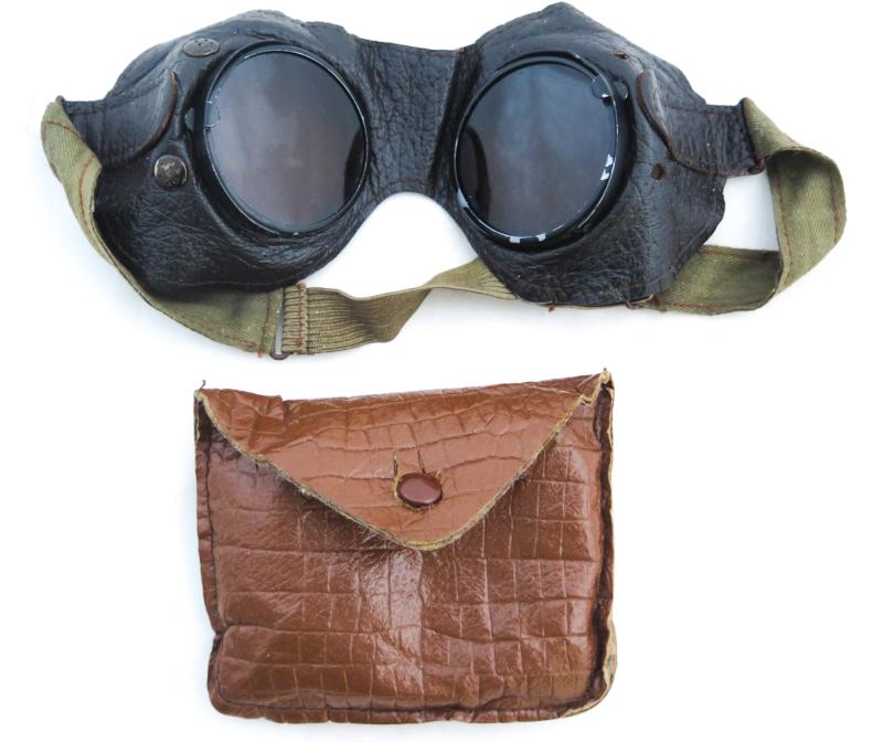 Dragoon Militaria | WW2 German leather frame goggles