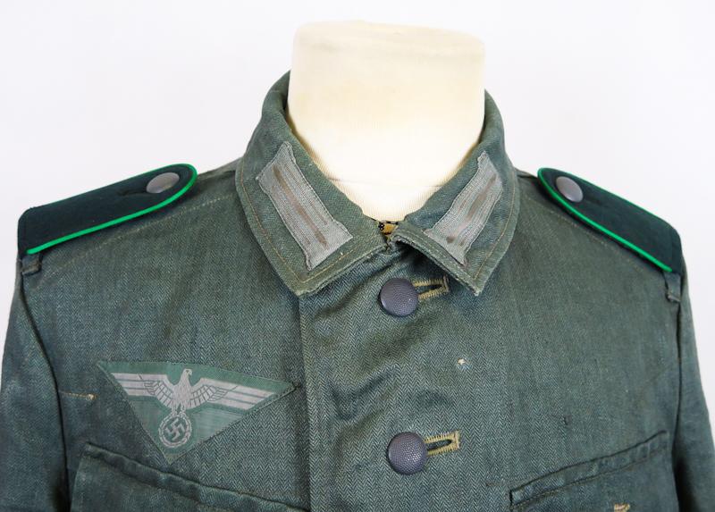 Dragoon Militaria | WW2 German Wehrmacht army Jäger troop drillich jacket