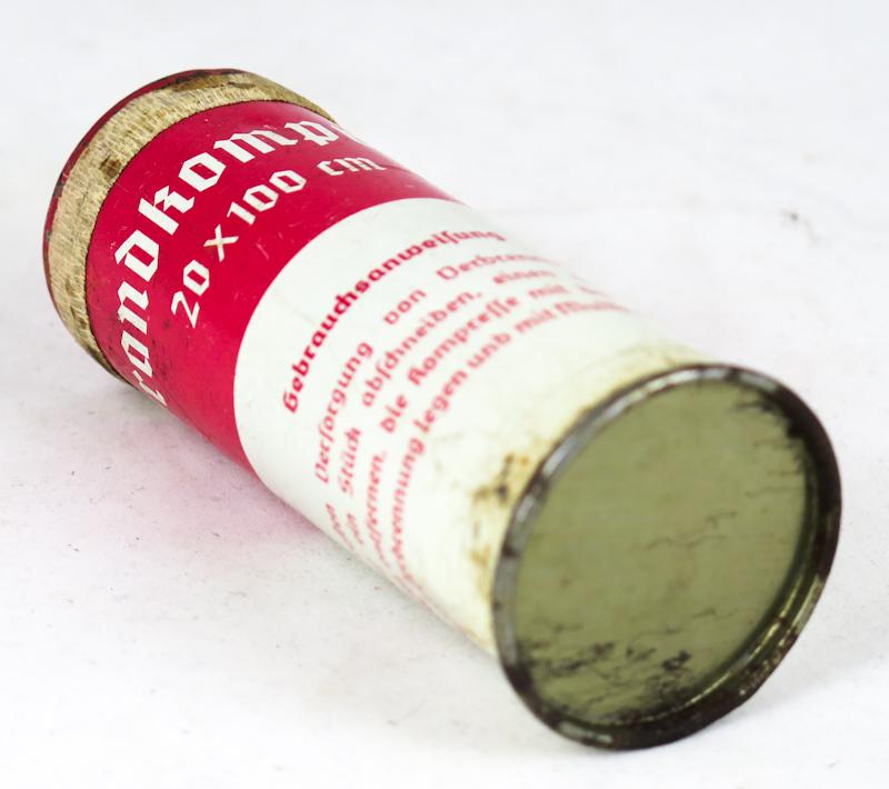 Dragoon Militaria | WW2 German Wehrmacht Brandkompresse tube