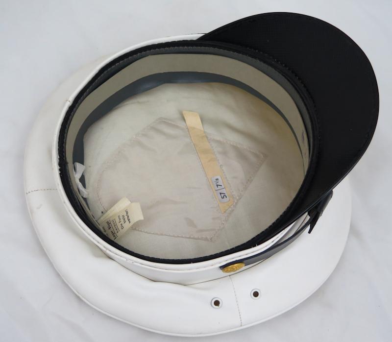 Dragoon Militaria | Cold war US army MP white visor cap - Vinyl german made