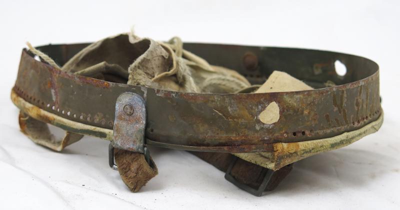 Dragoon Militaria | WW1 German steel helmet liner - M1918 chinstrap